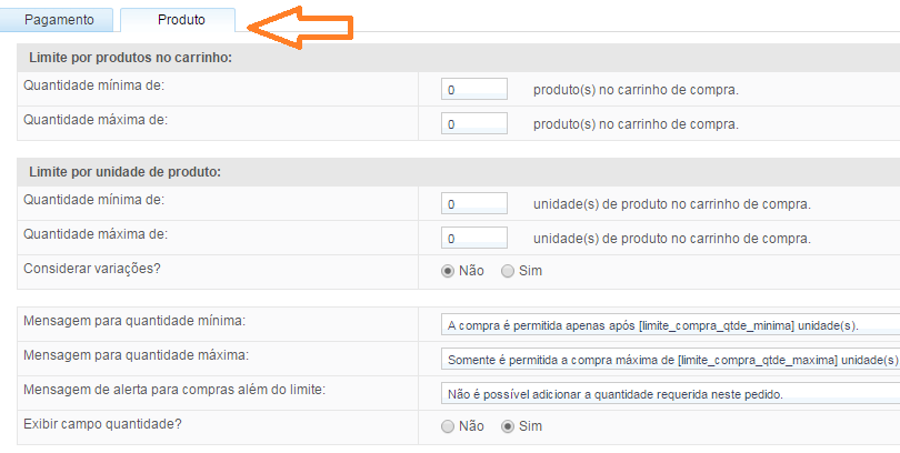 Como Fazer Limitação de Compra? – Tray Tecnologia em Ecommerce LTDA
